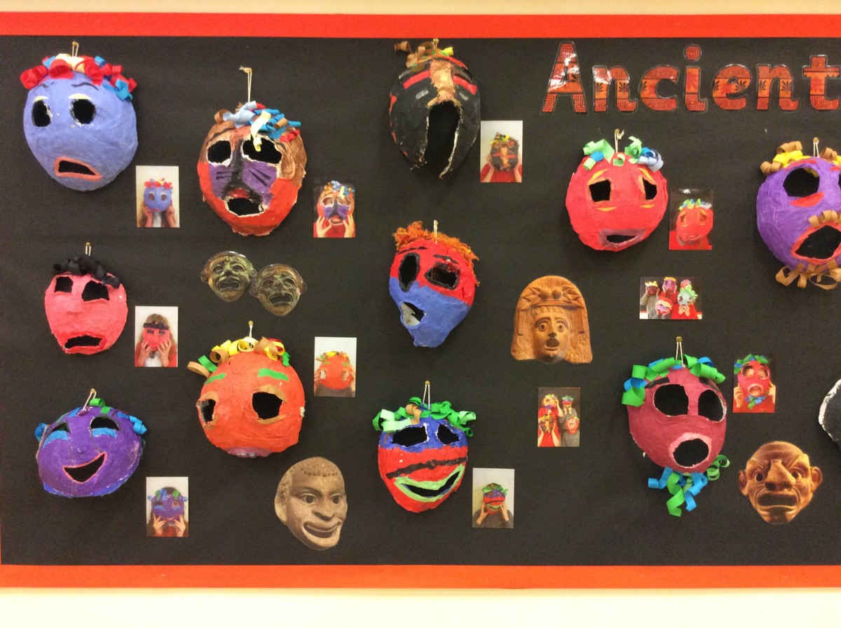 Monk Fryston C of E Primary School » Yr 5 Ancient Greek Theatre Masks