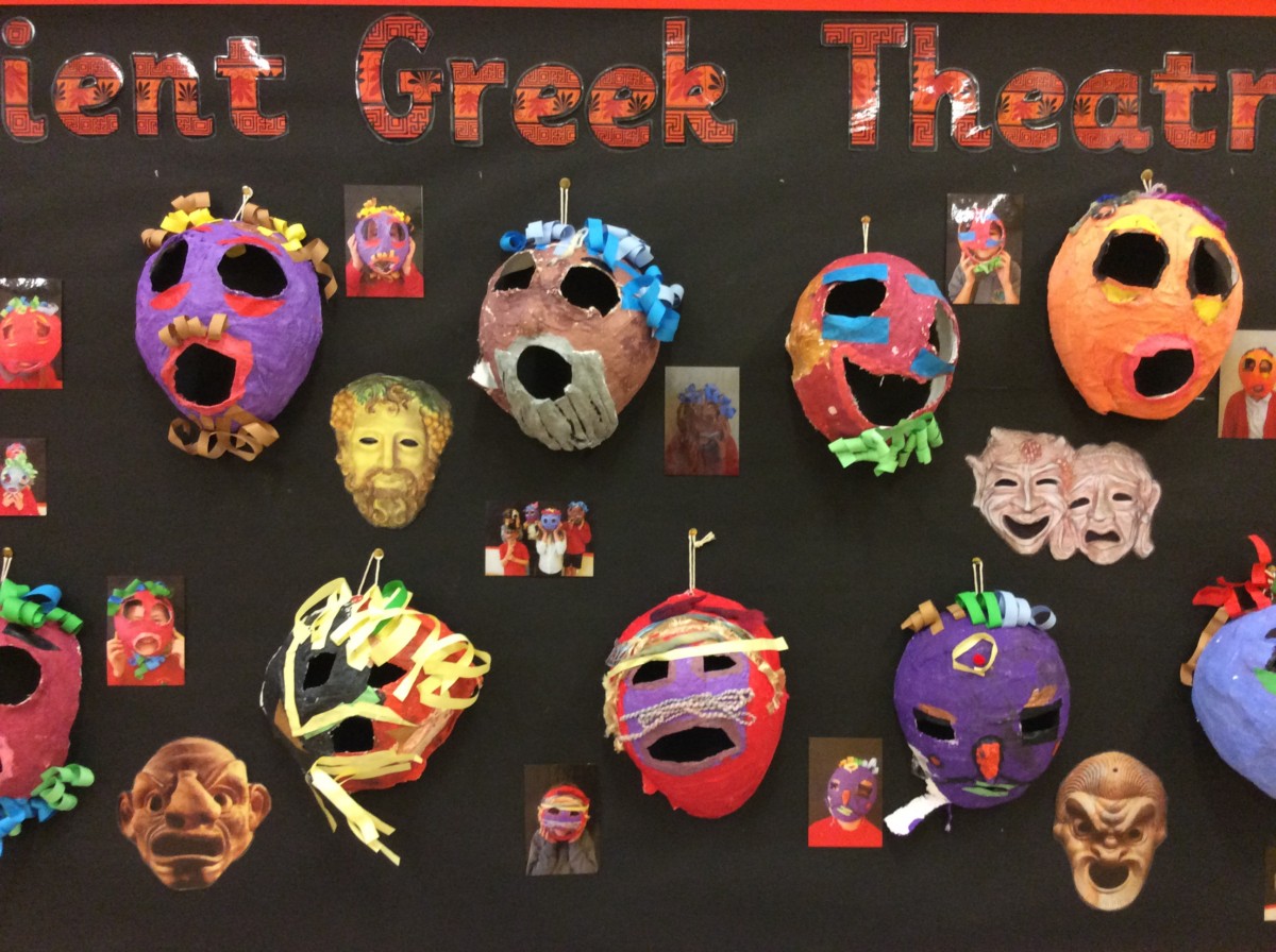 Monk Fryston C Of E Primary School Yr 5 Ancient Greek Theatre Masks monk-fryston-c-of-e-primary-school-yr-5-ancient-greek-theatre-masks